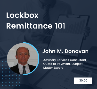 Cash Application Lockbox Remittance 101